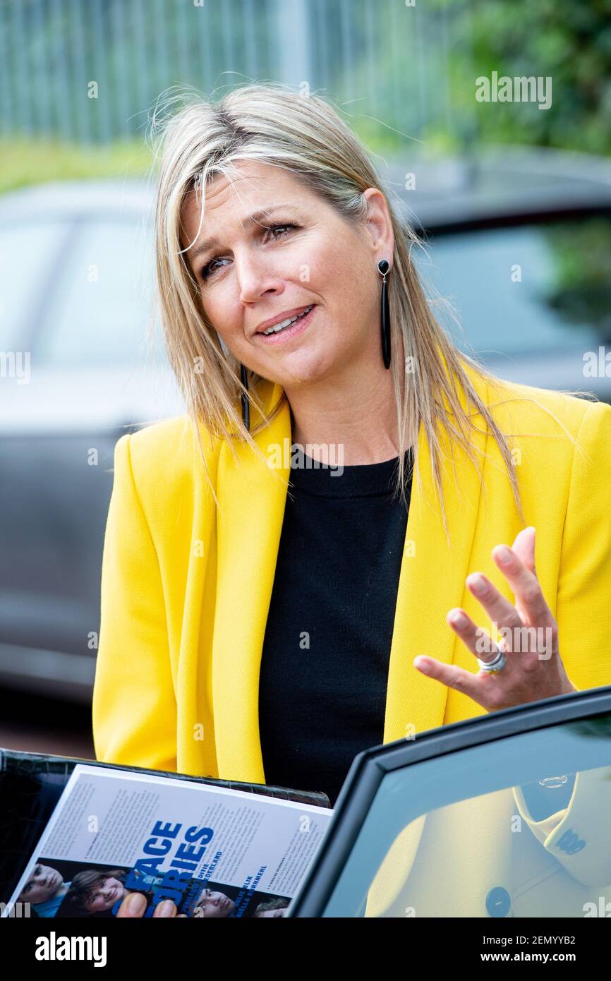 Queen Maxima of the Netherlands makes a visit to Make-A-Wish in ...