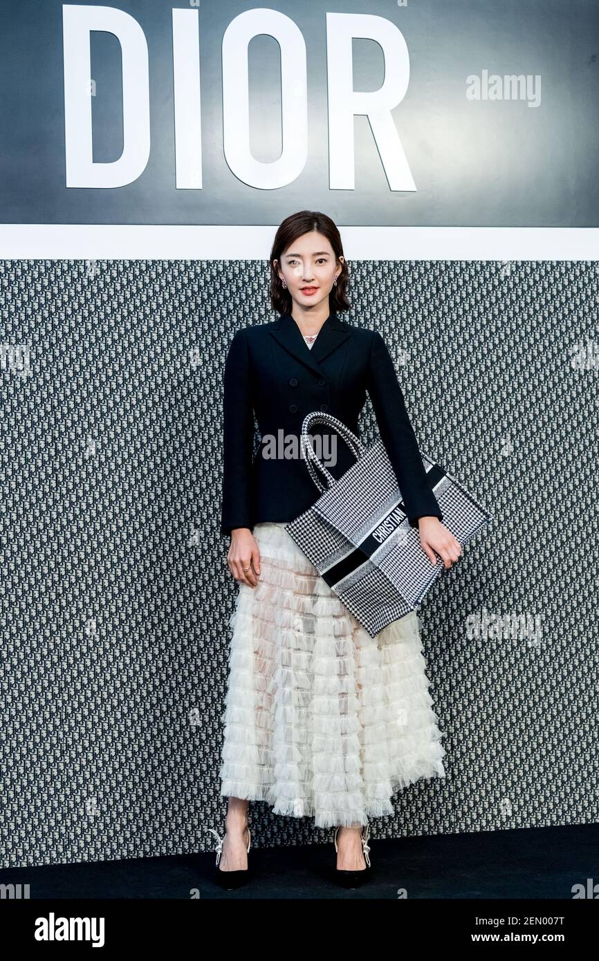 Chinese actress Wang Likun attends a Dior event in Shanghai, China, 7 ...