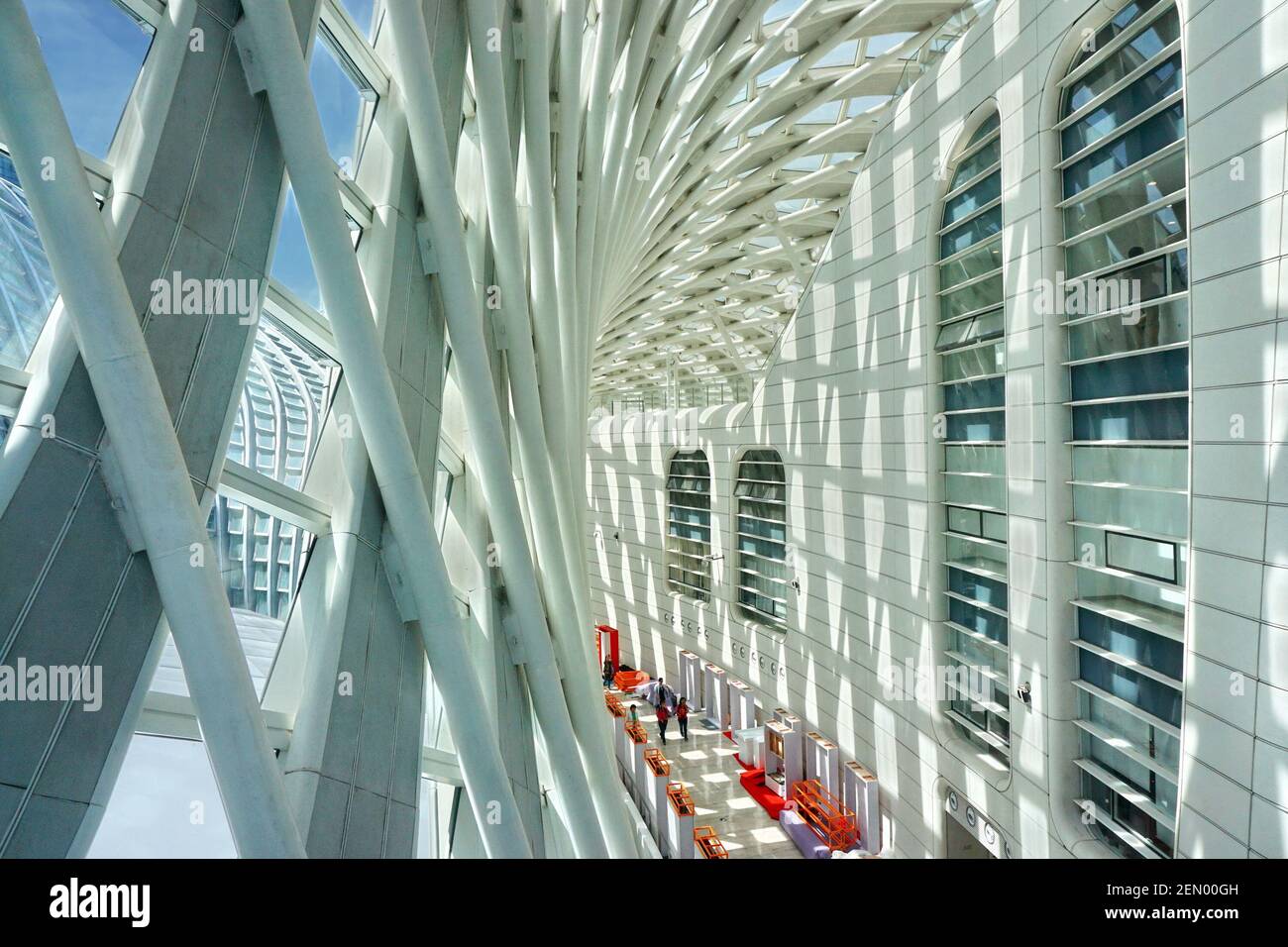 Interior view of the building complex of the Phoenix International ...