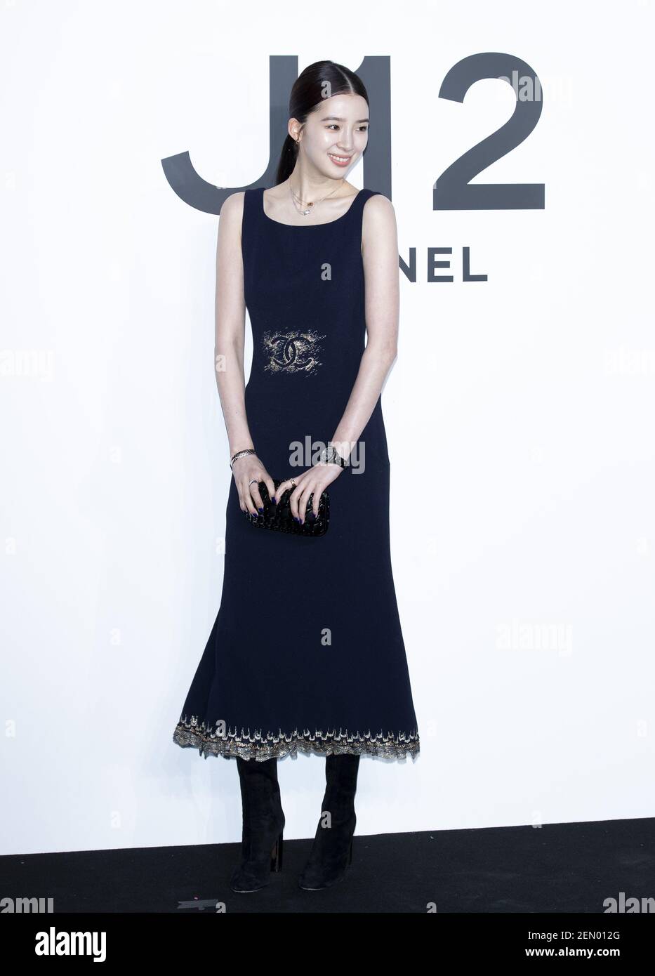 South Korean model Irene Kim, attends a photocall for the Fashion Brand ...