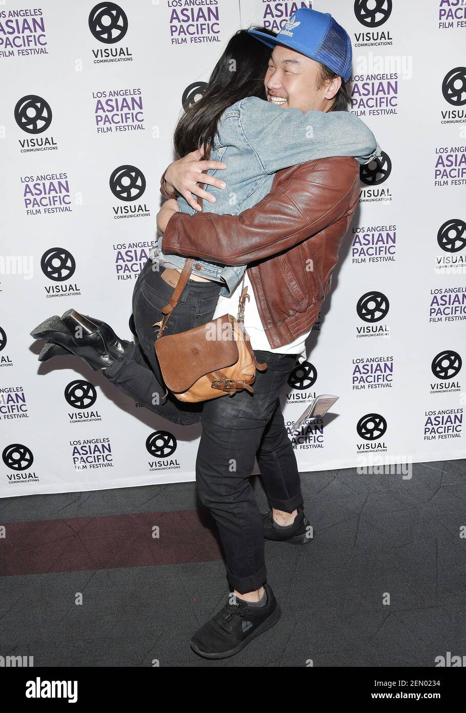 (L-R) Ellen Wong and Doua Moua at the 2019 Los Angeles Asian Pacific ...