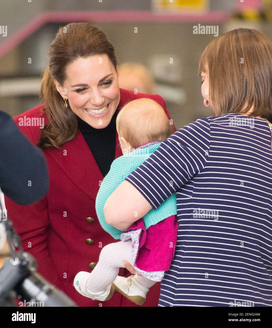 Catherine Duchess of Cambridge during a visit to Caernarfon Coastguard ...