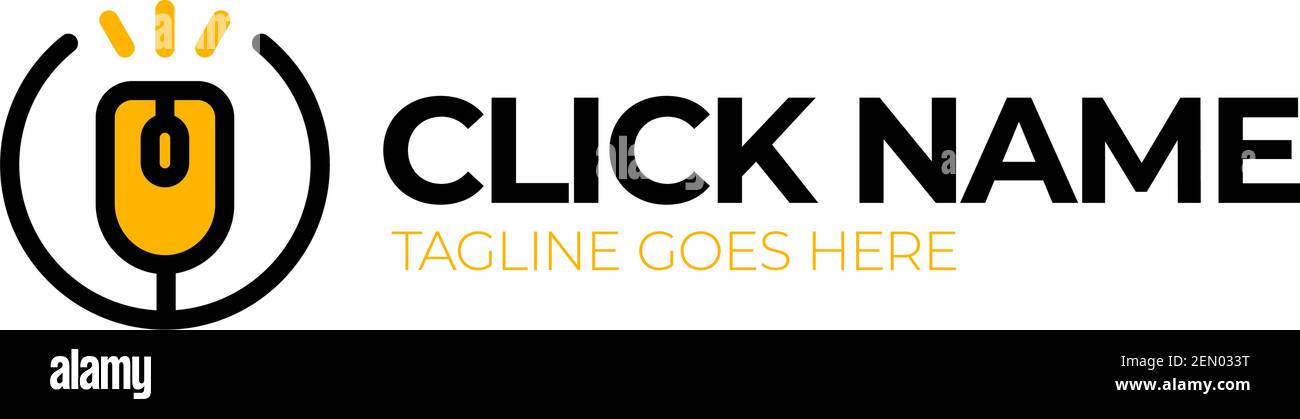 circle mouse logo design vector. Creative Compuer Mouse Cable Circle ...