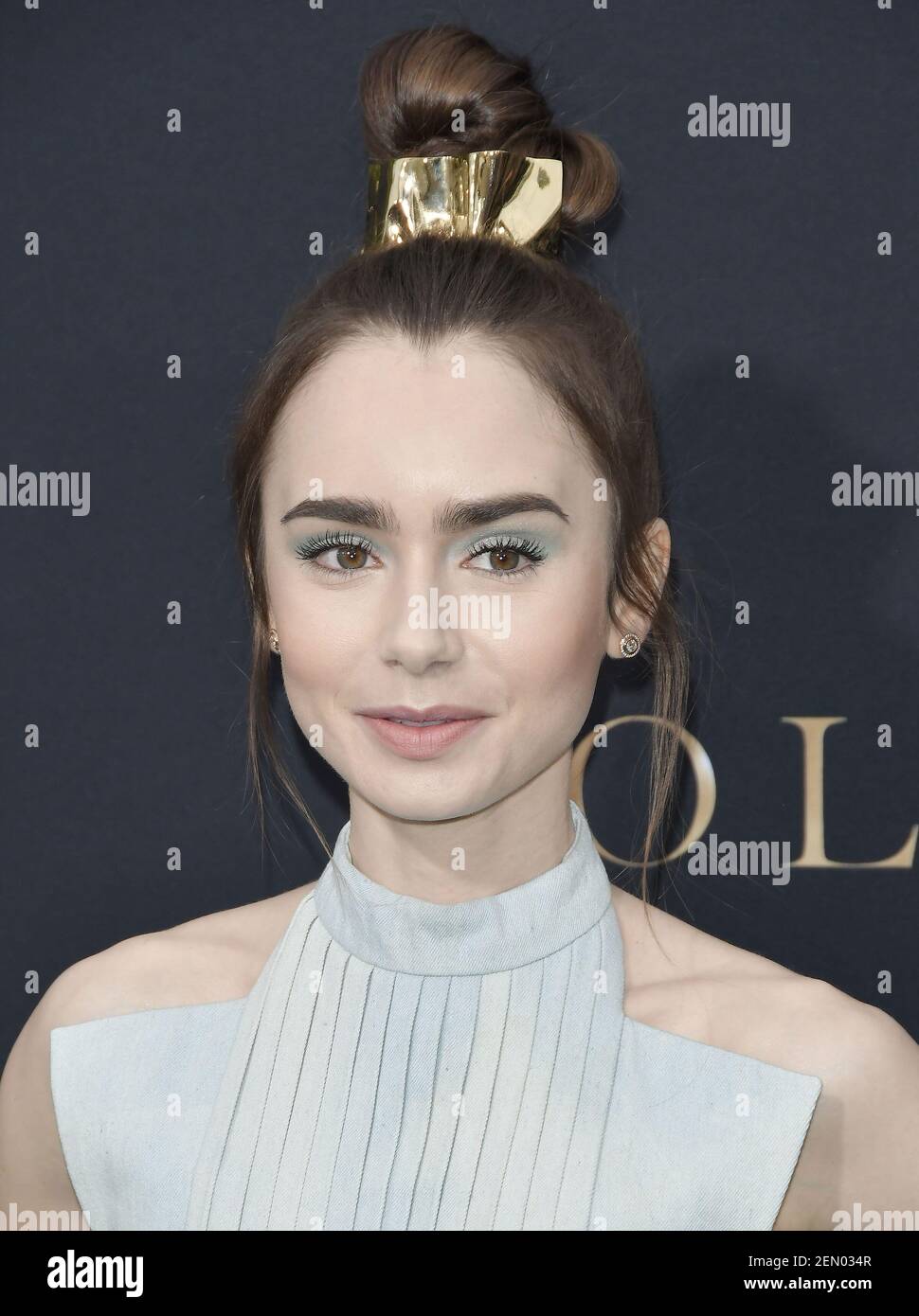 Lily Collins arrives at the "Tolkien" Los Angeles Screening held at the ...