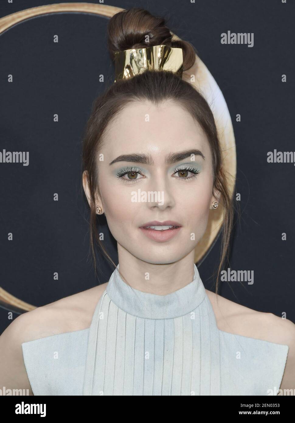 Lily Collins arrives at the "Tolkien" Los Angeles Screening held at the ...