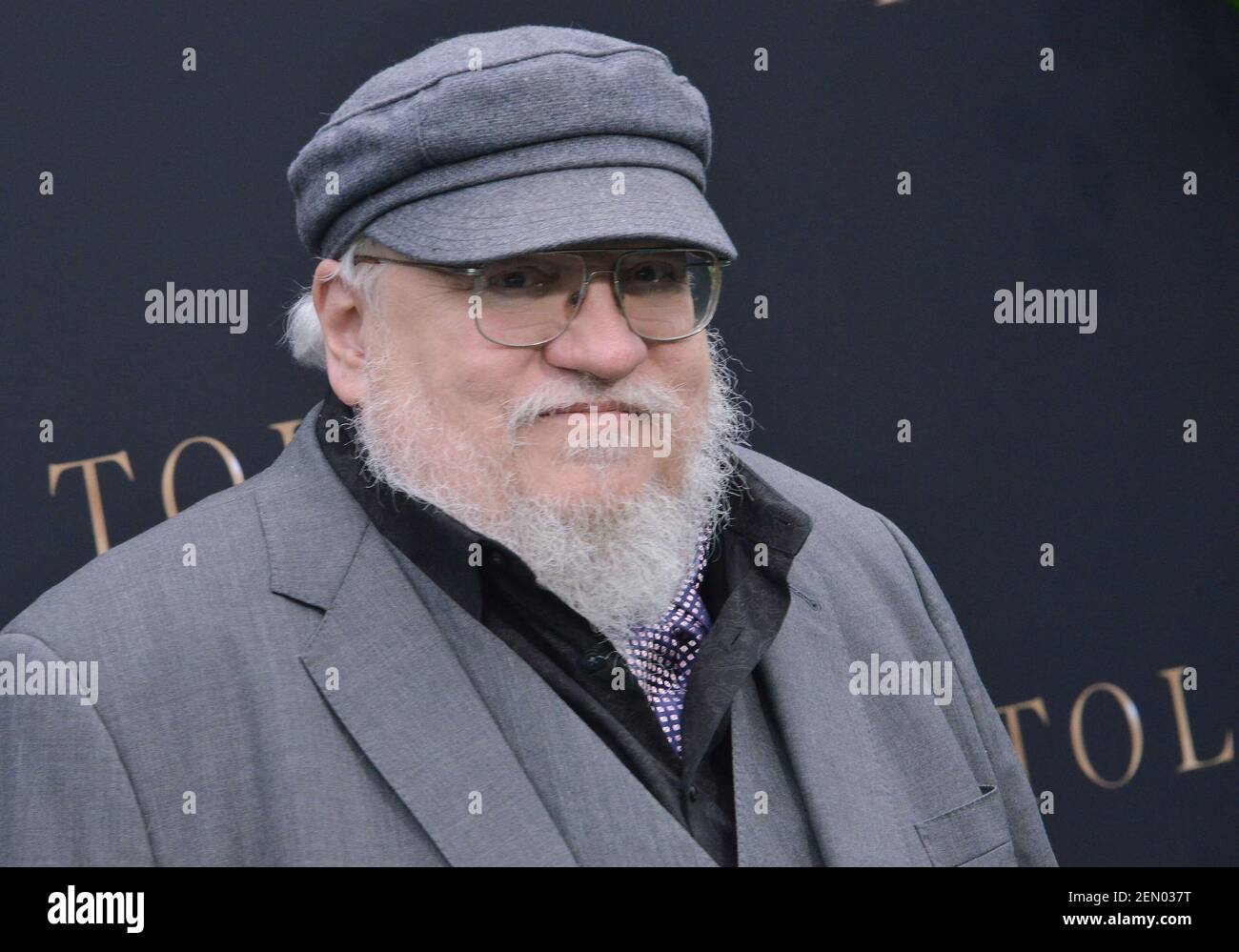 George R. R. Martin arrives at the "Tolkien" Los Angeles Screening held ...