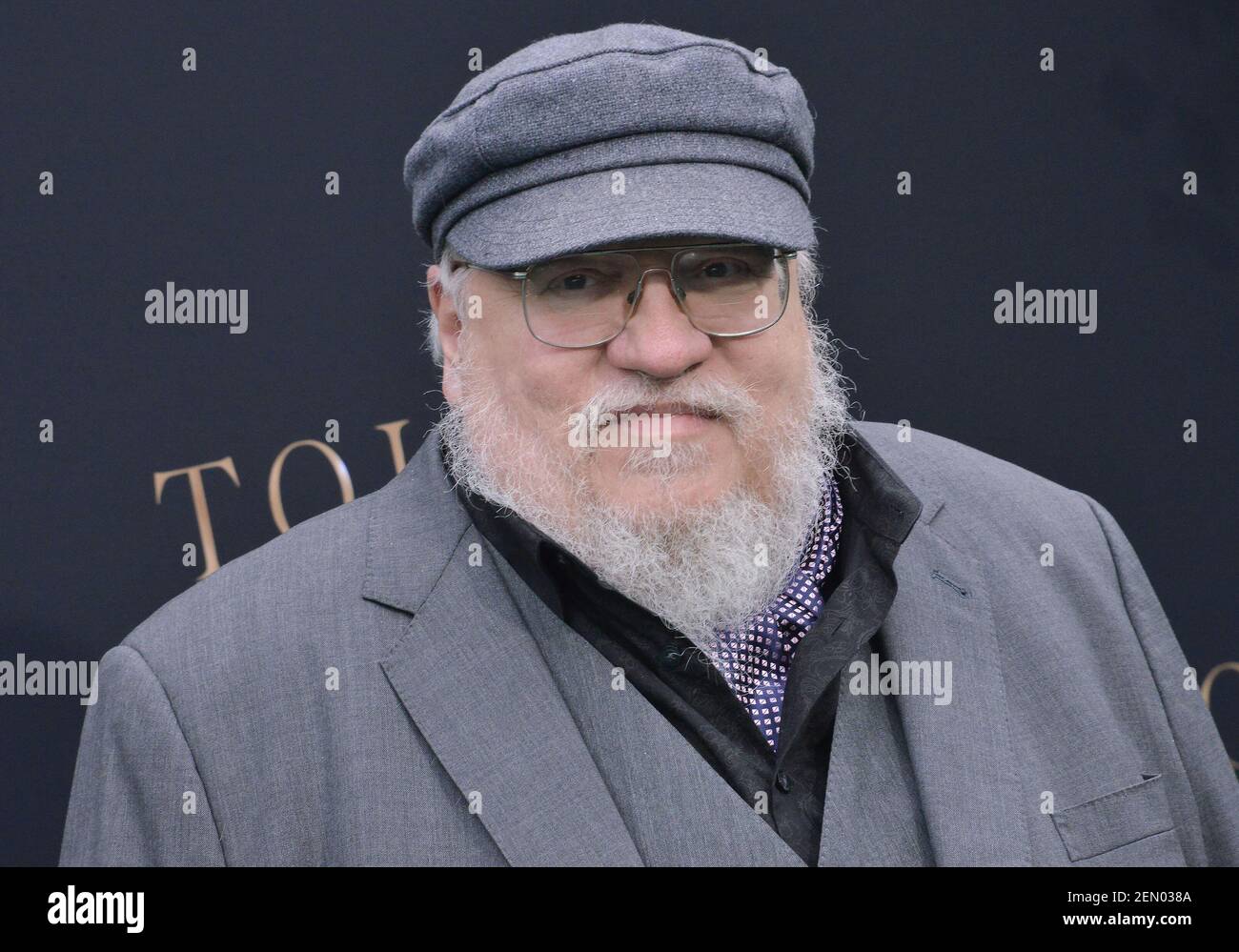 George R. R. Martin arrives at the "Tolkien" Los Angeles Screening held ...
