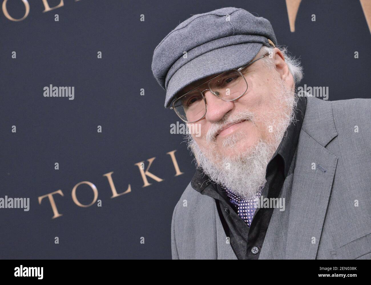 George R. R. Martin arrives at the "Tolkien" Los Angeles Screening held ...
