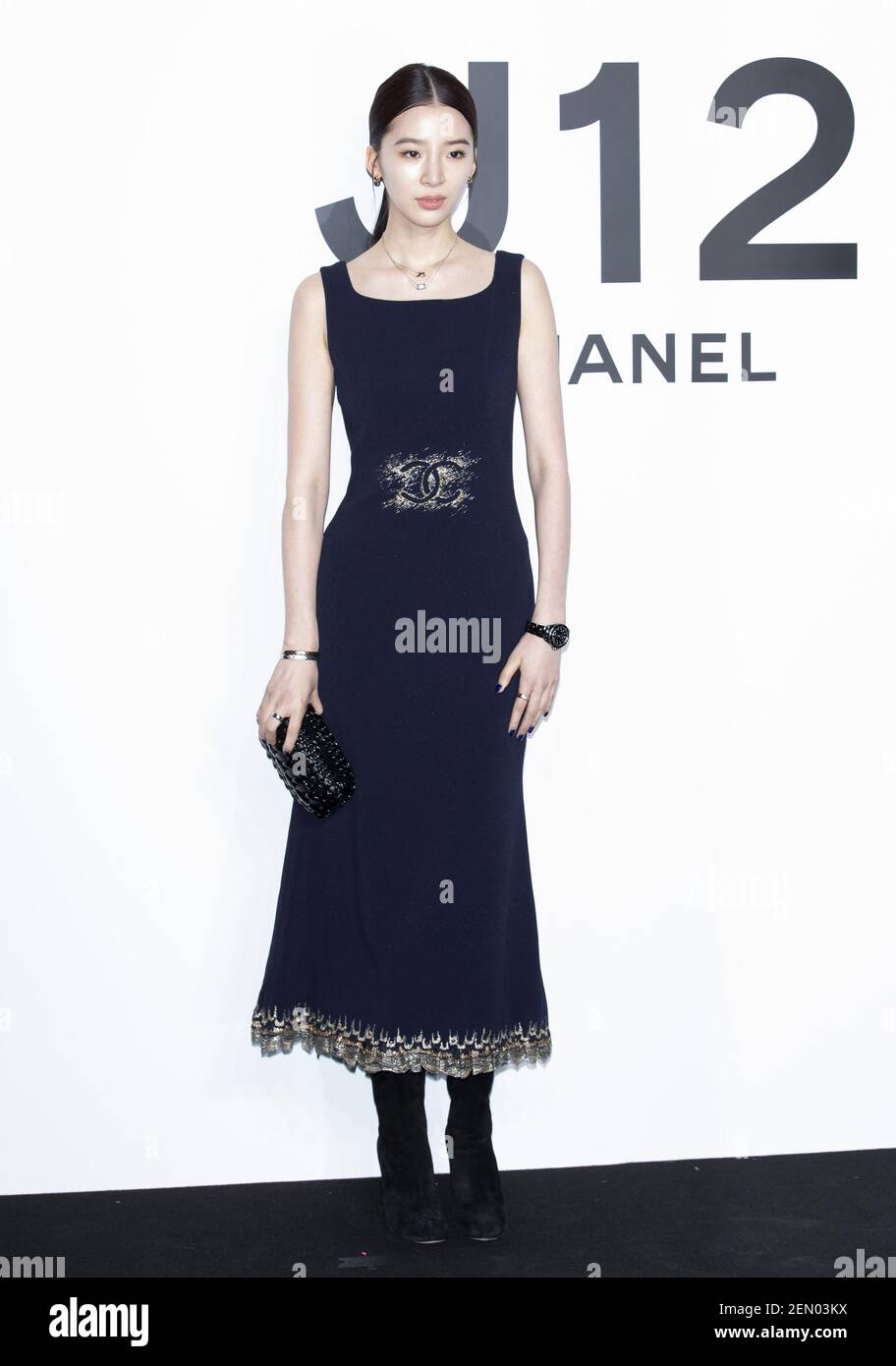 South Korean model Irene Kim, attends a photocall for the Fashion Brand ...