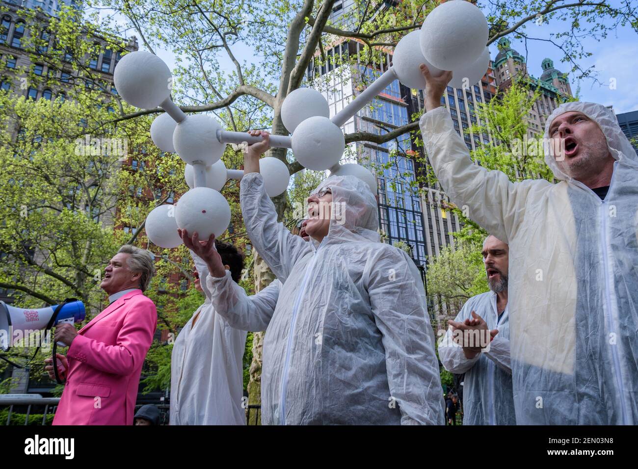 Reverend Billy and the Stop Shopping Choir organized an action at City ...