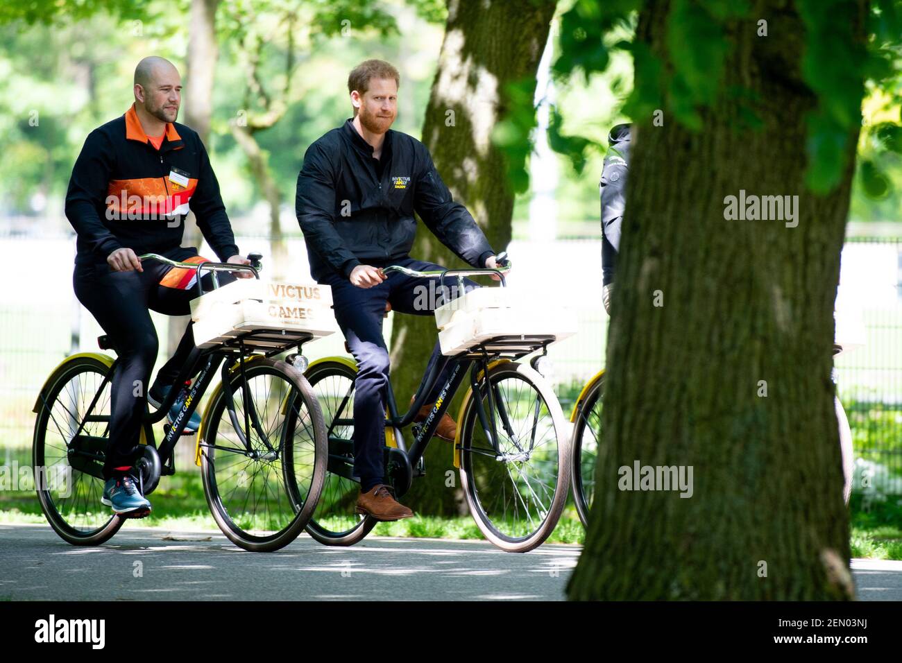 Prince Harry on a Bicycle Ride during the Invictus Games presentation ...