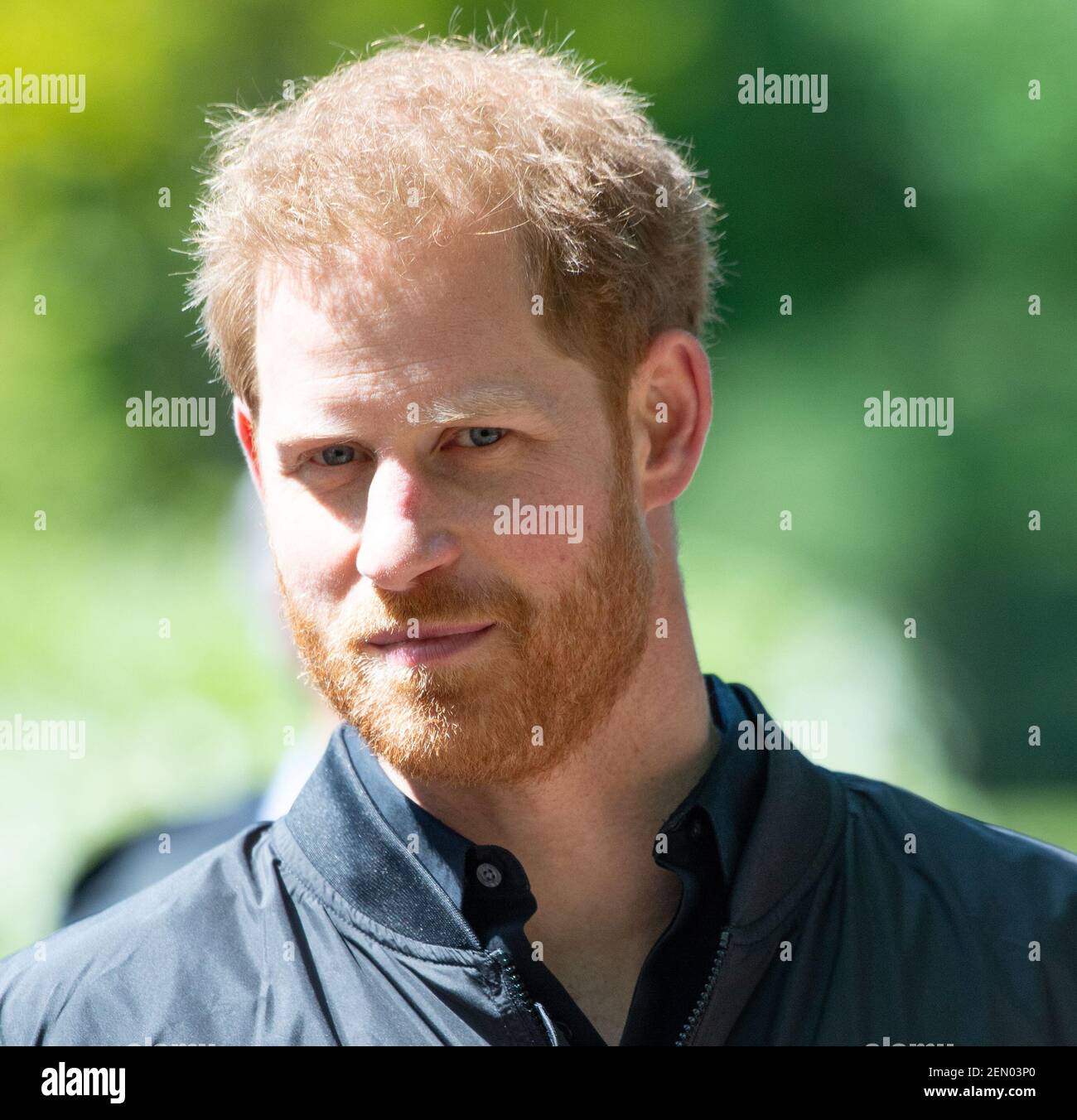 Prince Harry on a Bicycle Ride during the Invictus Games presentation ...