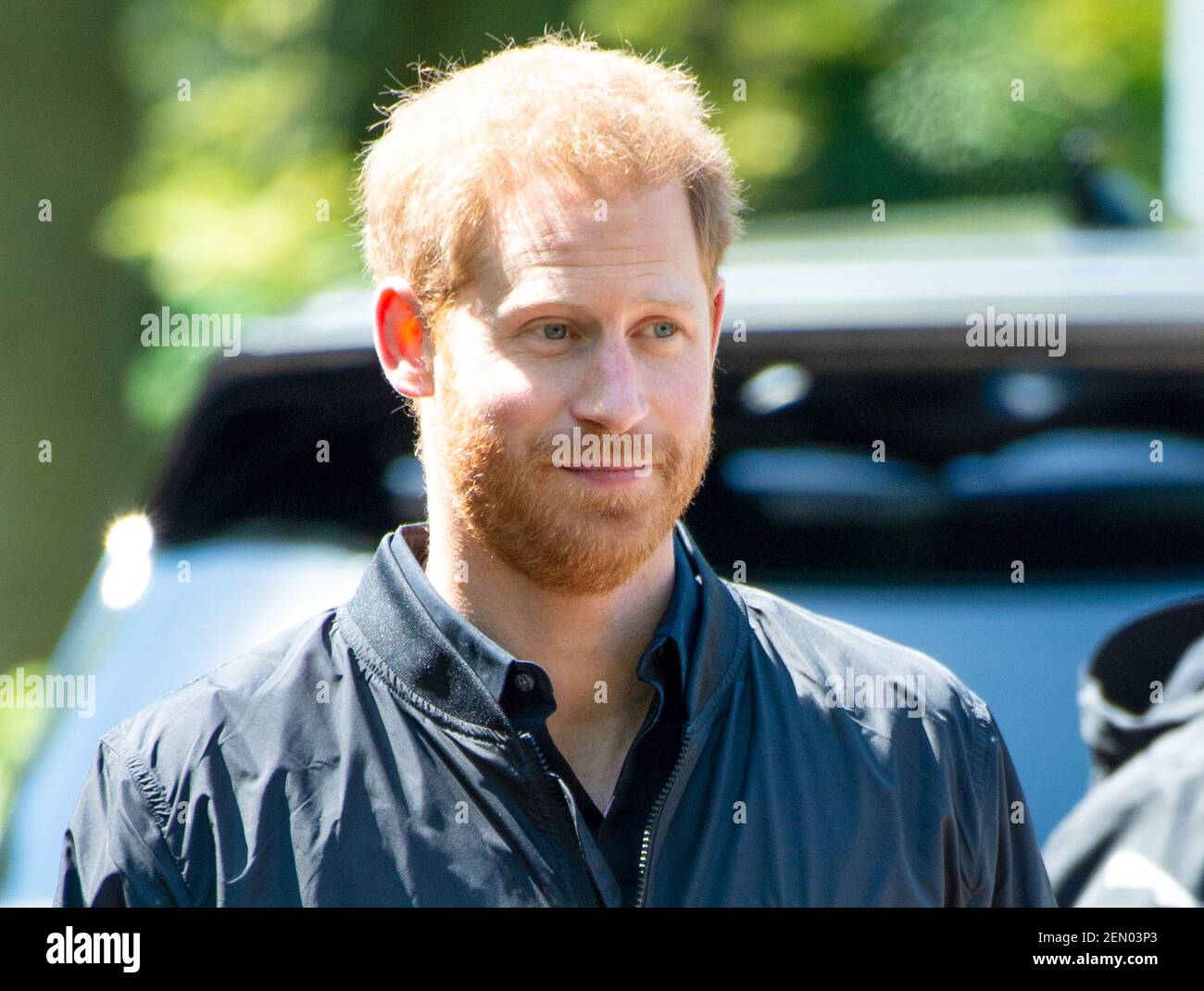Prince Harry on a Bicycle Ride during the Invictus Games presentation ...
