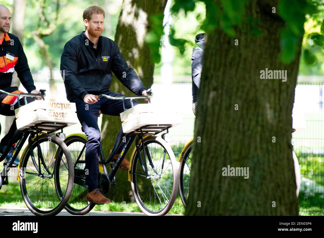Prince Harry on a Bicycle Ride during the Invictus Games presentation ...