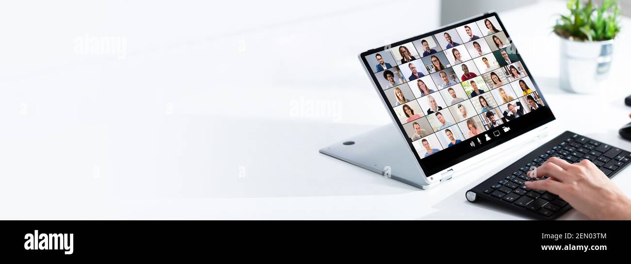 Work home video conference hi-res stock photography and images - Alamy