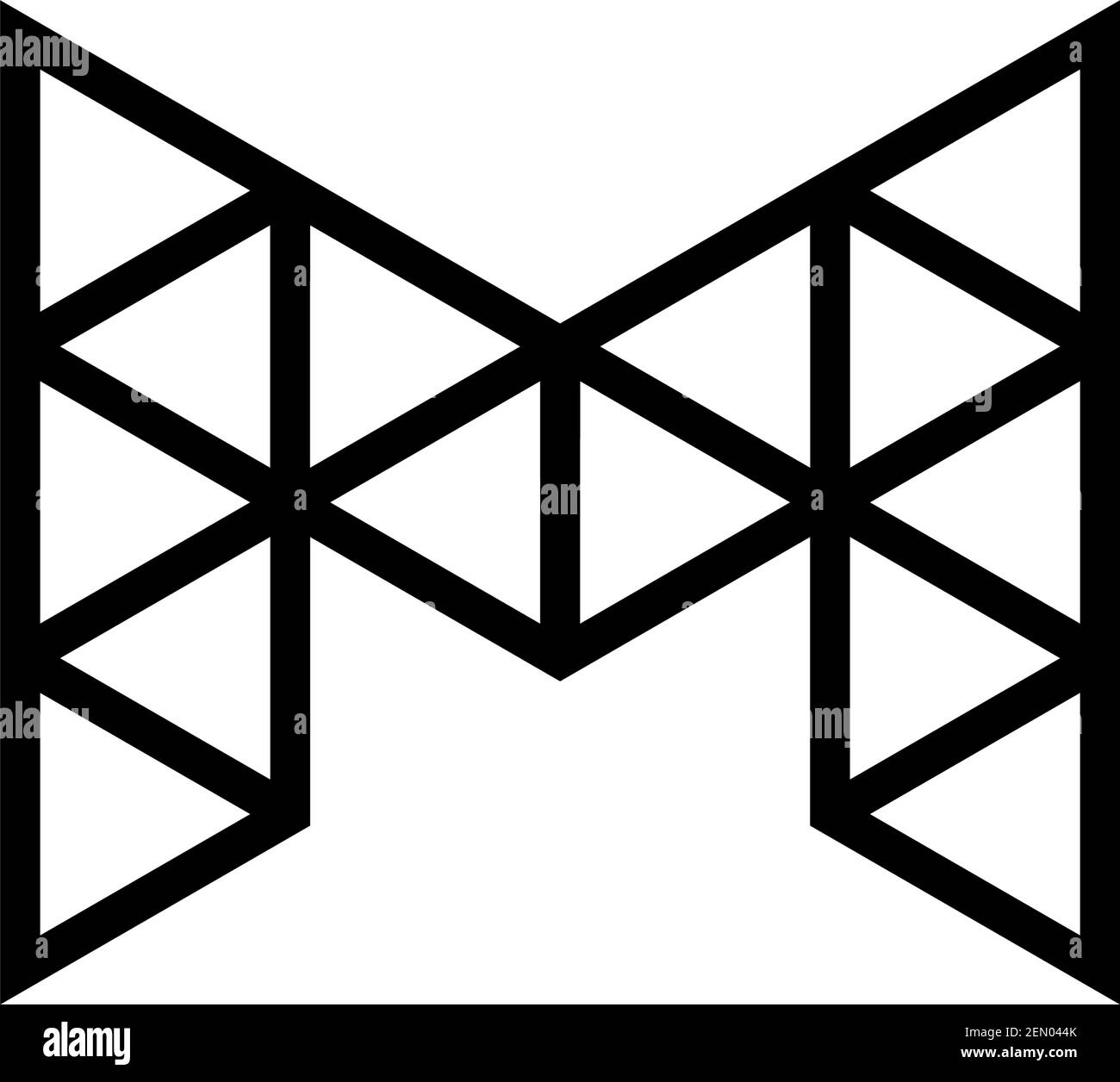 Creative poly letter m vector logo. Simple Modern stylish triangle poly ...