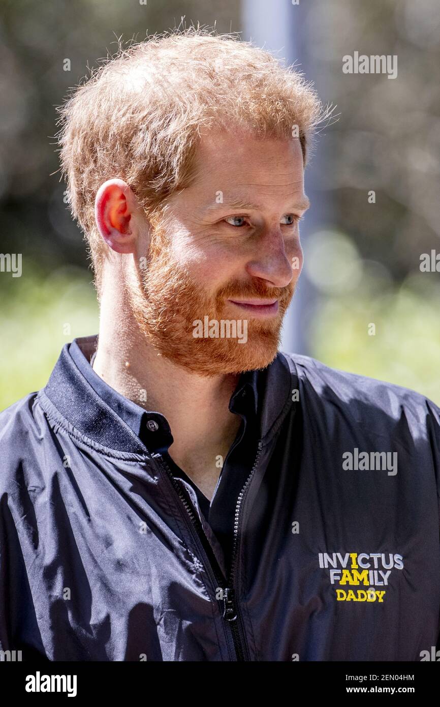 Prince Harry rides a bicycle during the Invictus Games presentation 9 ...