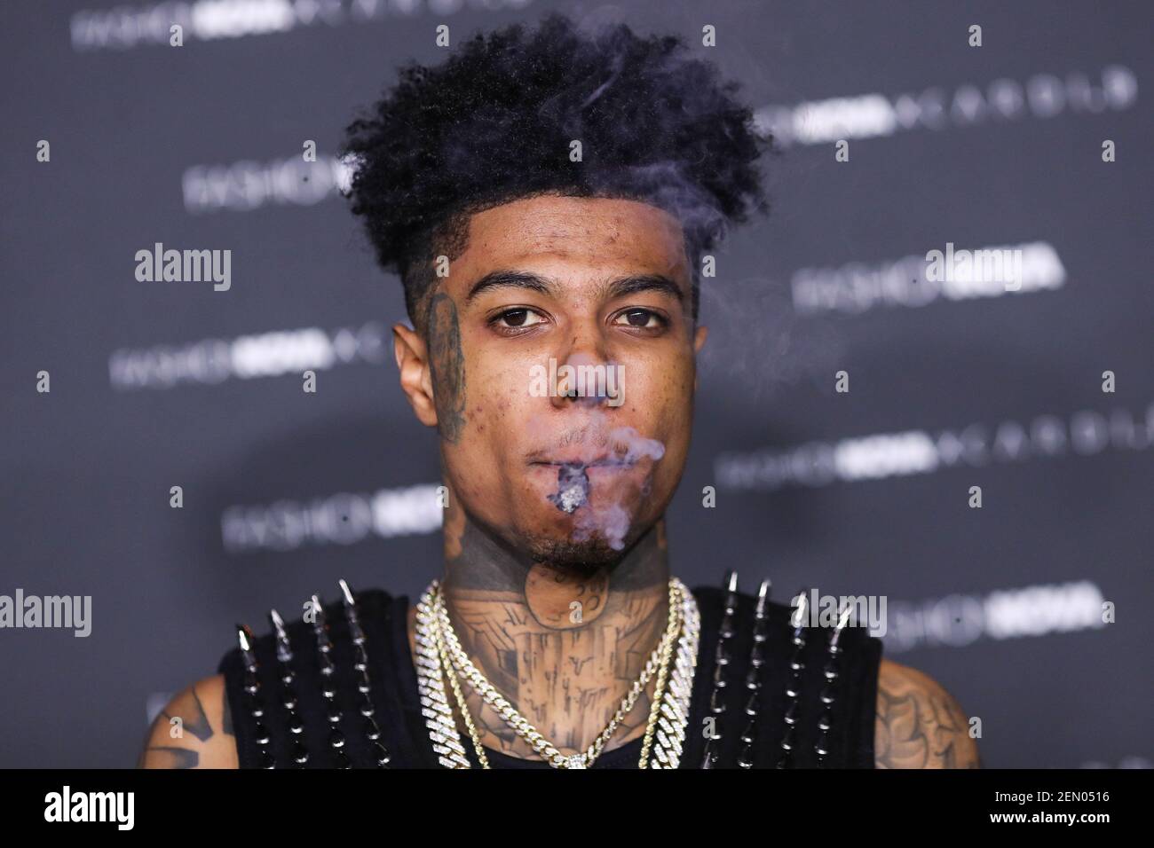 HOLLYWOOD, LOS ANGELES, CA, USA - MAY 08: Blueface arrives at the ...
