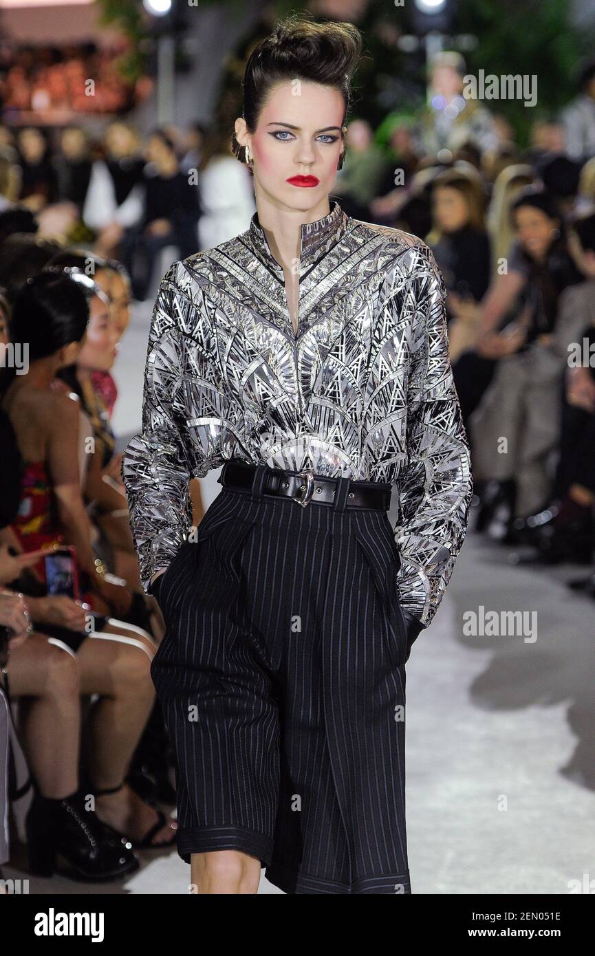 Miriam Sanchez walks on the runway during the Louis Vuitton Resort 2020 ...