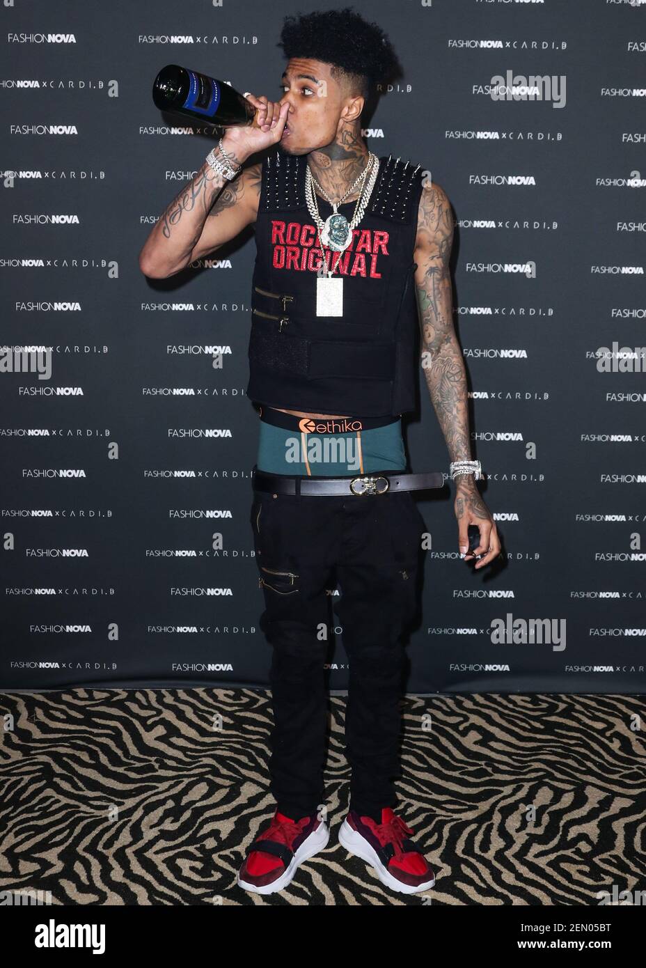 HOLLYWOOD, LOS ANGELES, CA, USA - MAY 08: Blueface arrives at the ...