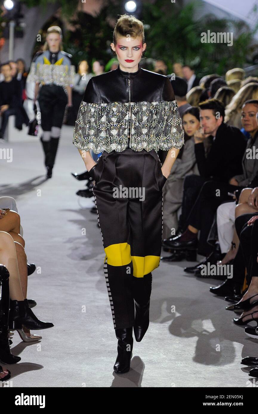 Signe Veiteberg walks on the runway during the Louis Vuitton Resort ...