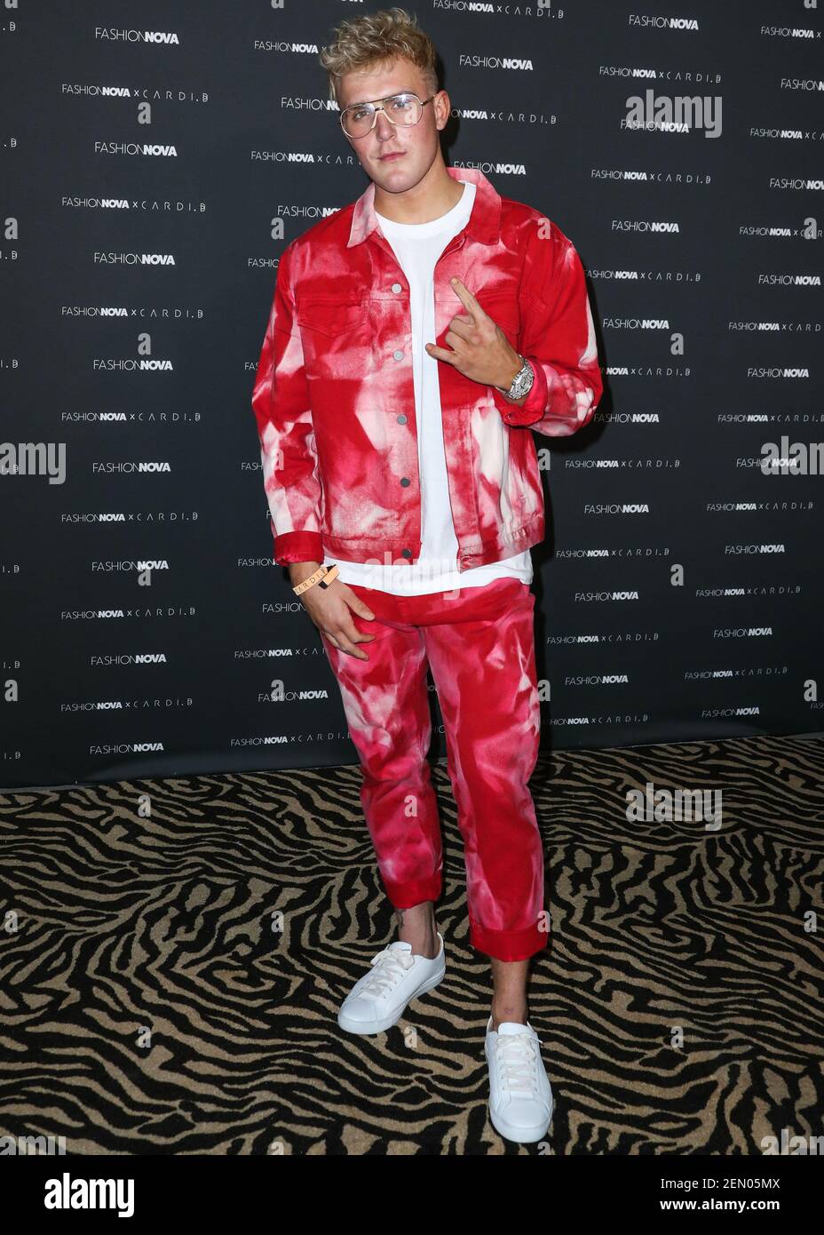 HOLLYWOOD, LOS ANGELES, CA, USA - MAY 08: Jake Paul arrives at the ...