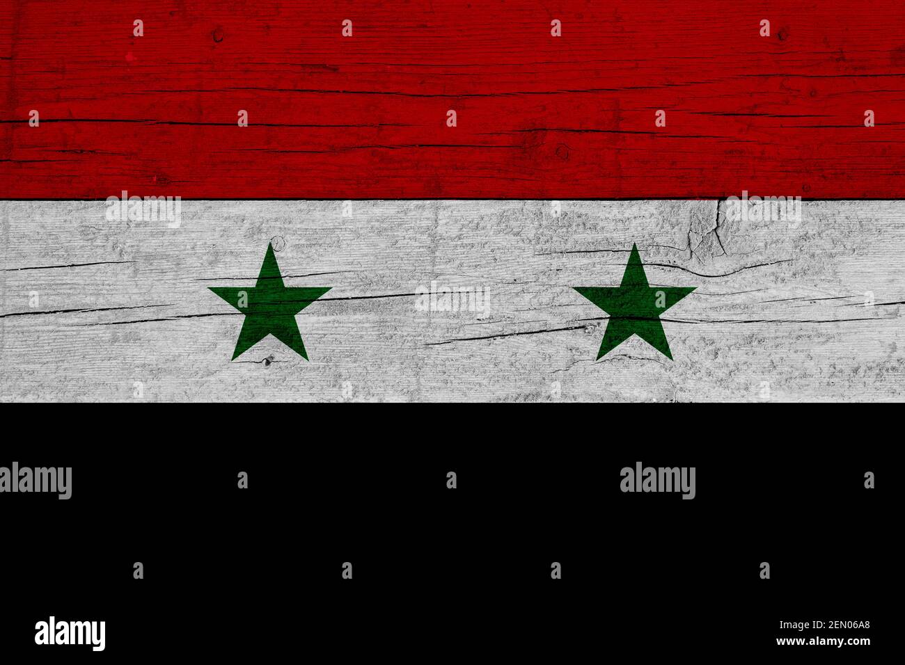 Flag of Syria. Wooden texture of the flag of Syria Stock Photo - Alamy