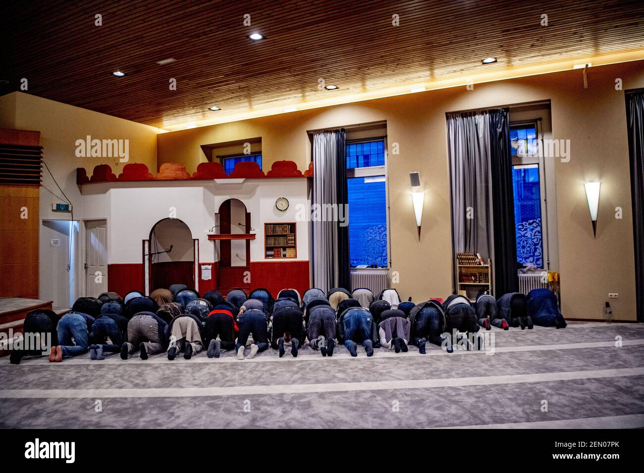ROTTERDAM - Start of the ramadan in the Mevlana mosque in Rotterdam ...