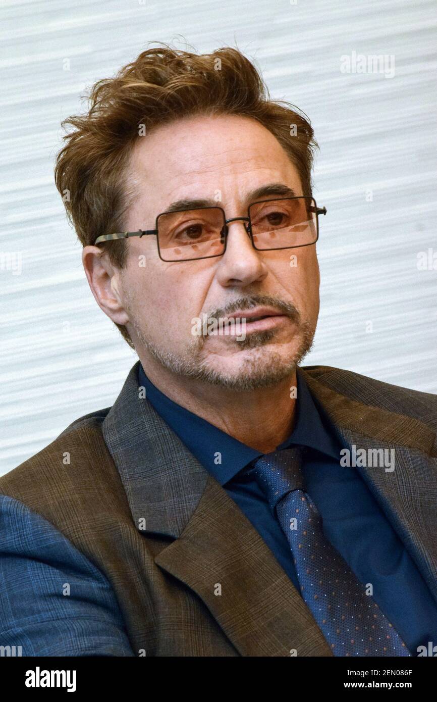 Robert Downey Jr. at the Hollywood Foreign Press Association press ...