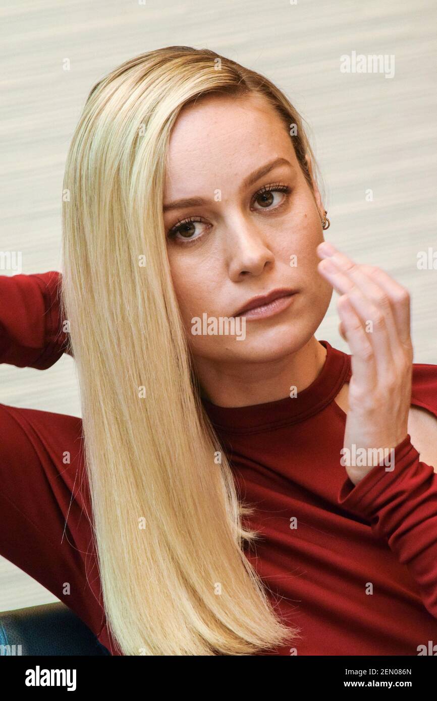 Brie Larson at the Hollywood Foreign Press Association press conference ...