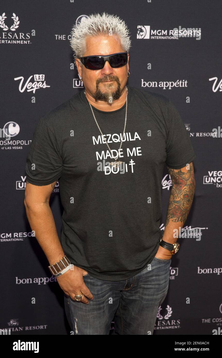Chef Guy Fieri arrives at the Grand Tasting at Vegas Uncork'd by Bon ...