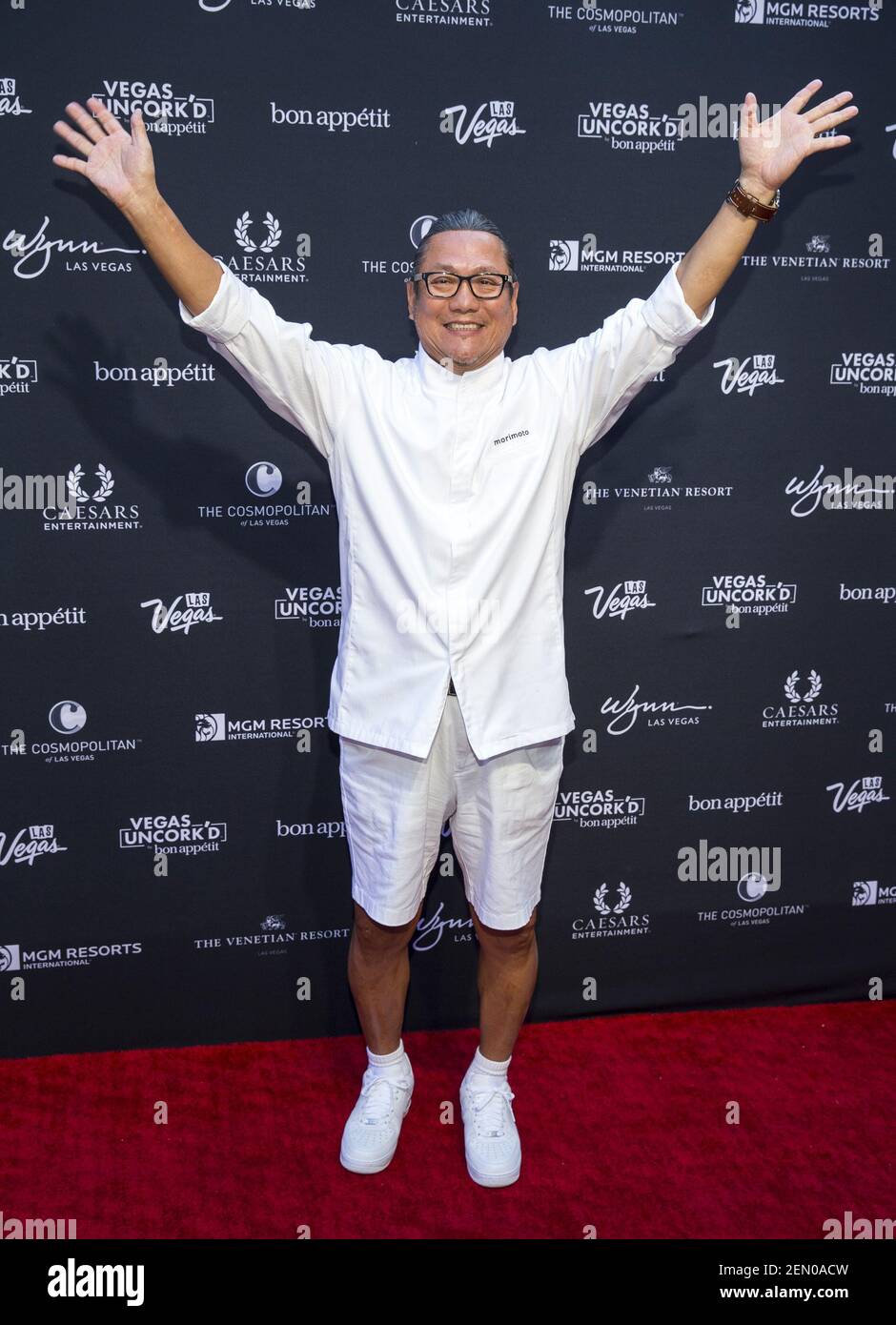 Chef Masaharu Morimoto arrives at the Grand Tasting at Vegas Uncork'd ...