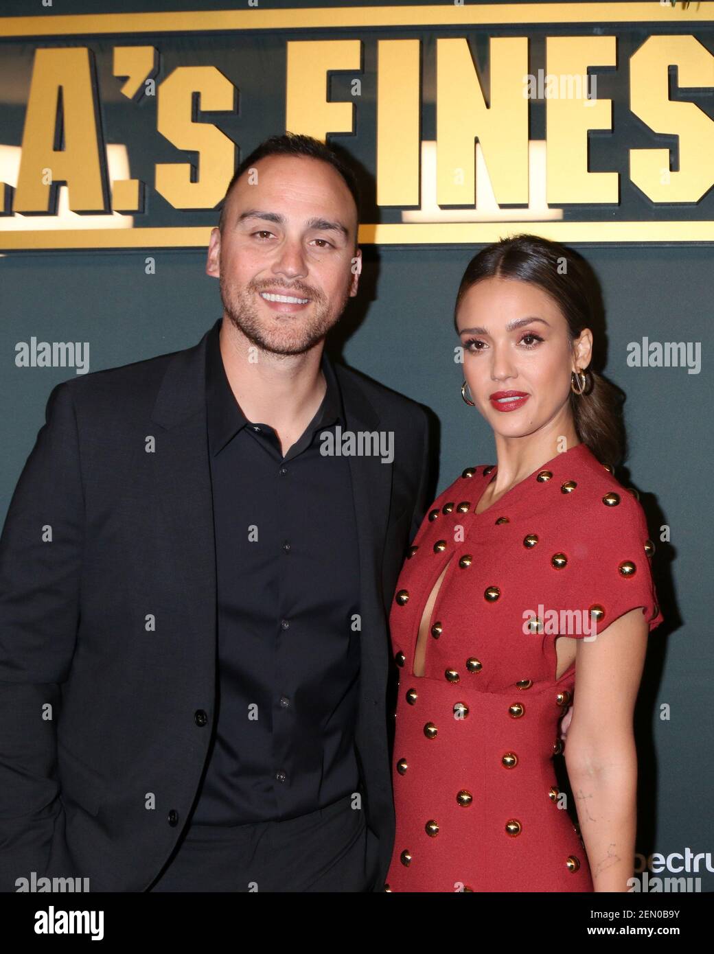 LOS ANGELES - MAY 10: Joshua Alba, Jessica Alba at the "L.A.'s Finest ...