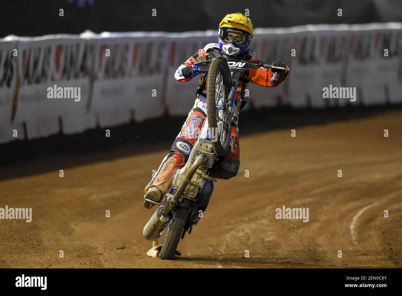 Leon Madsen of Denmark during the 2019 Monster Energy FIM Speedway of ...
