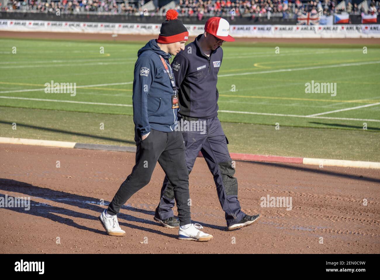 Craig Cook of Great Britain check the track during the 2019 Monster ...