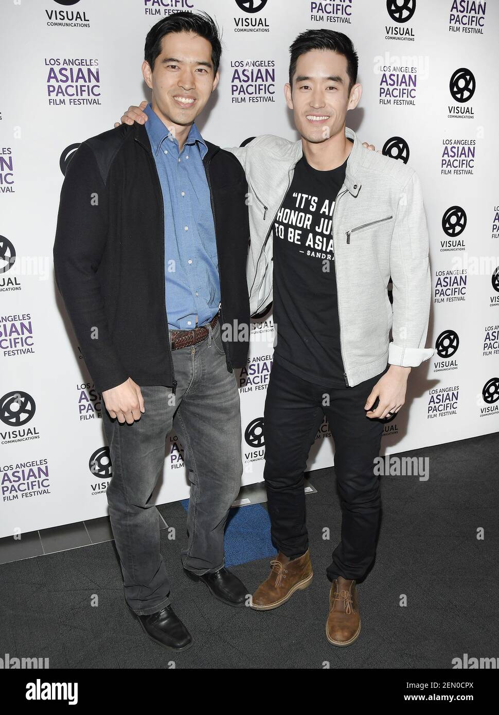 (L-R) Eliver Ling and Mike Moh at the 2019 Los Angeles Asian Pacific ...