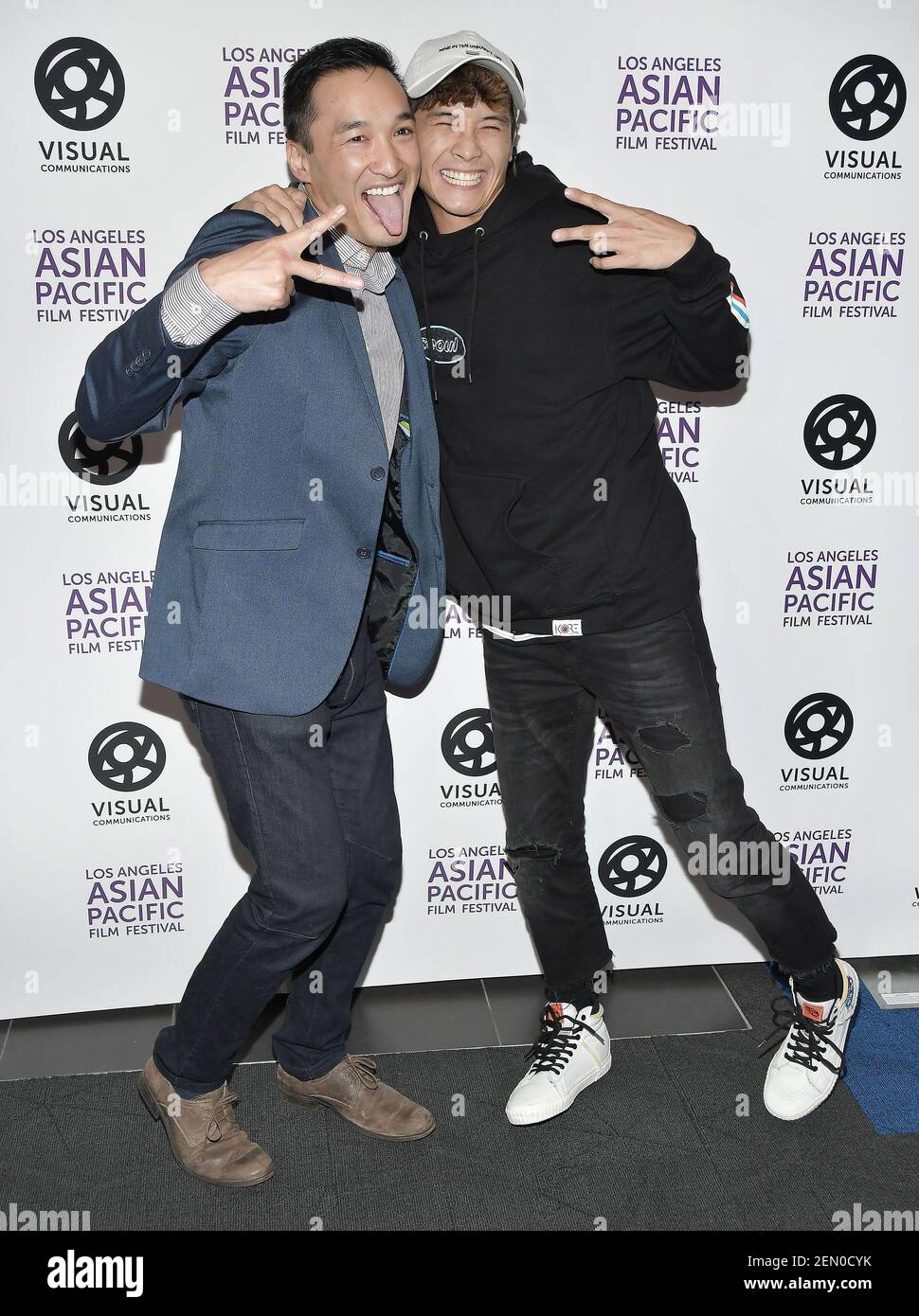 (L-R) Mike Ginn and Peter Sudarso at the 2019 Los Angeles Asian Pacific ...