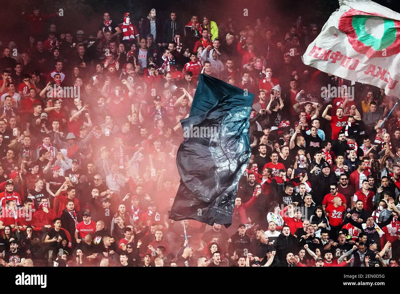 May 11, 2019: CSKA fans during the A PFG match between CSKA Sofia and ...