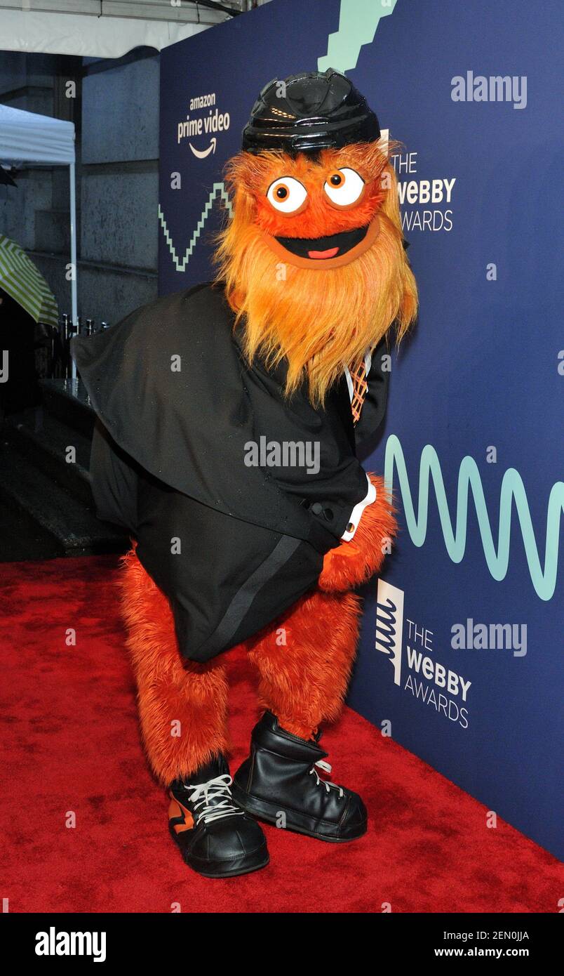 Philadelphia Flyers mascot Gritty attends the 23rd Annual Webby Awards ...