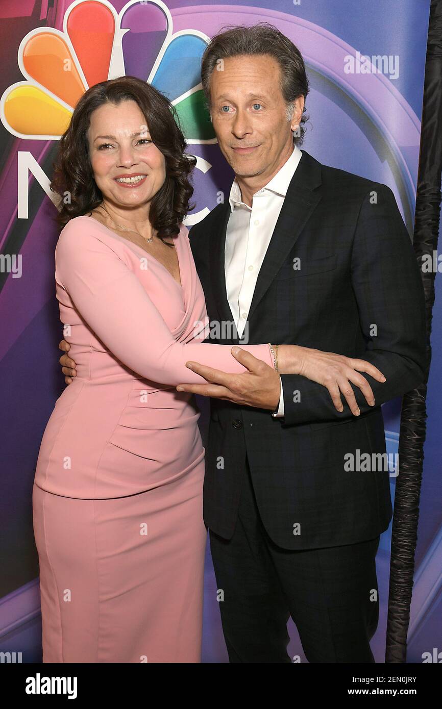 Fran Drescher and Steven Weber of "Indebted" attends NBC's 2019-2020 ...