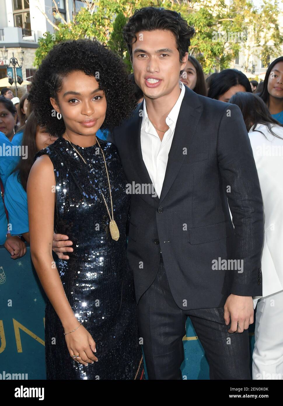 (L-R) Yara Shahidi and Charles Melton at "The Sun Is Also A Star" Los Angeles Premiere held at ...