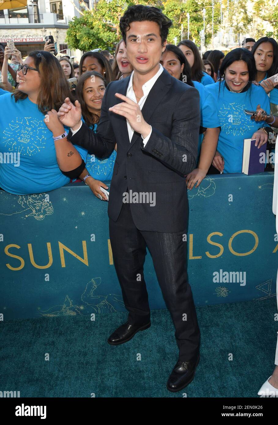 Charles Melton arrives at "The Sun Is Also A Star" Los Angeles Premiere ...