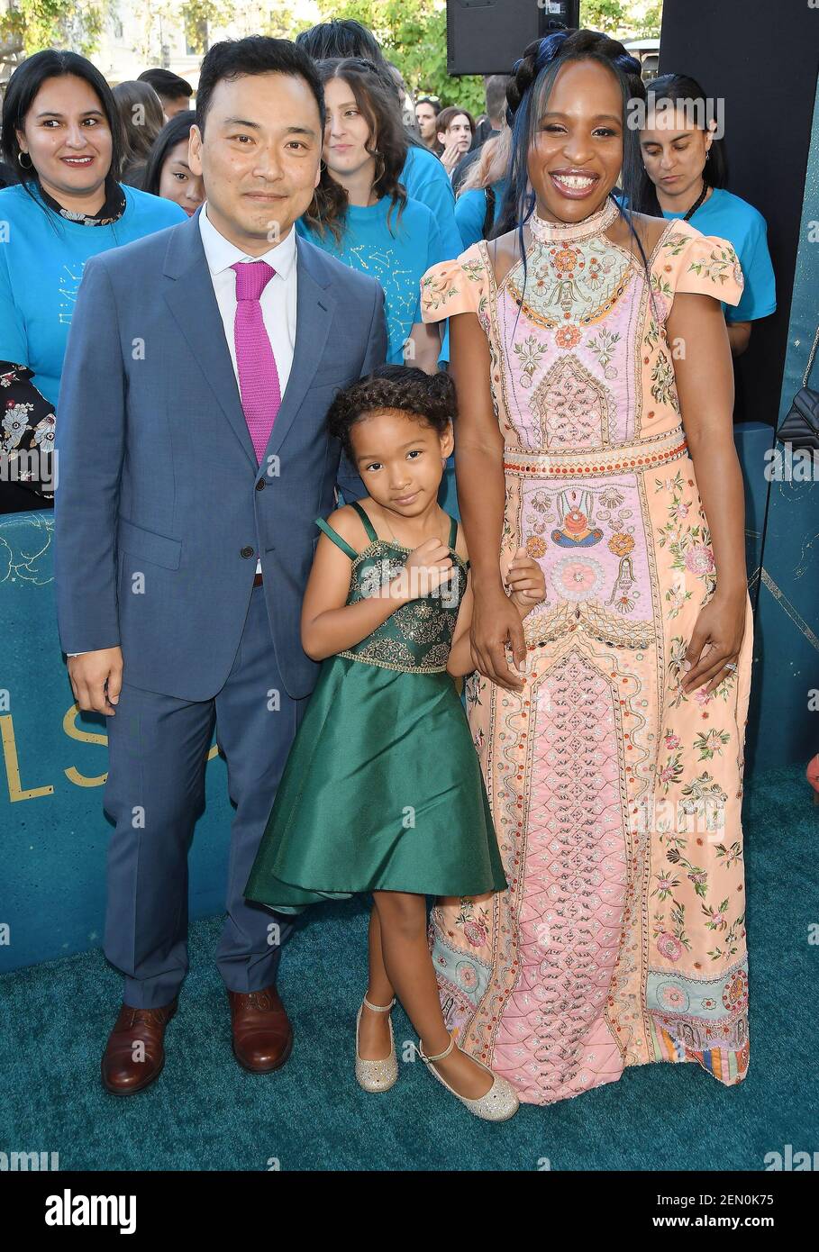 (L-R) David Yoon, Daughter and Nicola Yoon at "The Sun Is Also A Star" Los Angeles Premiere held ...