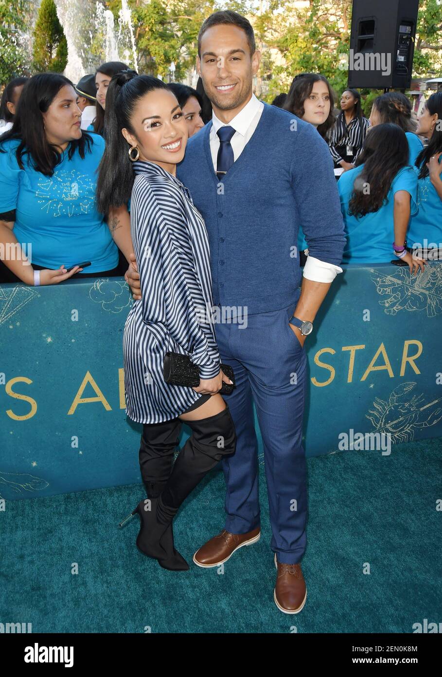 (L-R) Jules Aurora and Nick Denbeigh at "The Sun Is Also A Star" Los ...