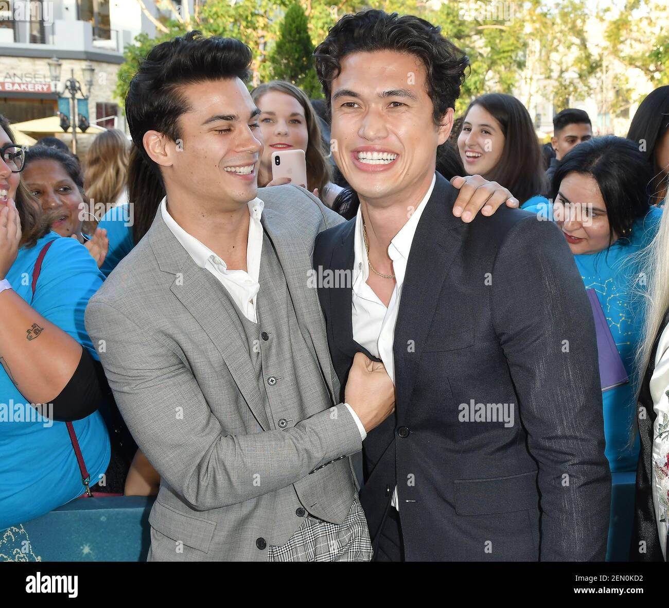 (L-R) Drew Ray Tanner and Charles Melton at "The Sun Is Also A Star ...