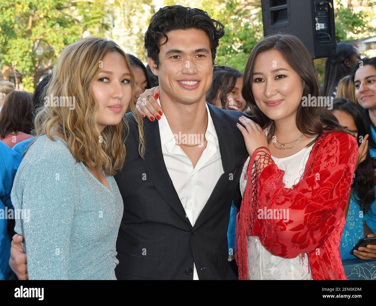 (L-R) Tammie Melton, Charles Melton and Patricia Melton at "The Sun Is ...