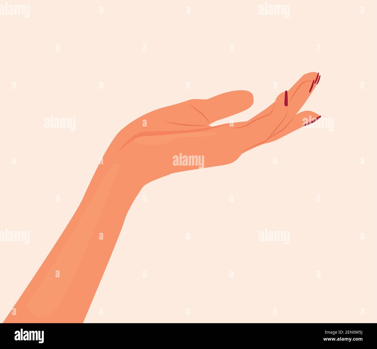 Hand Side View Palm Up