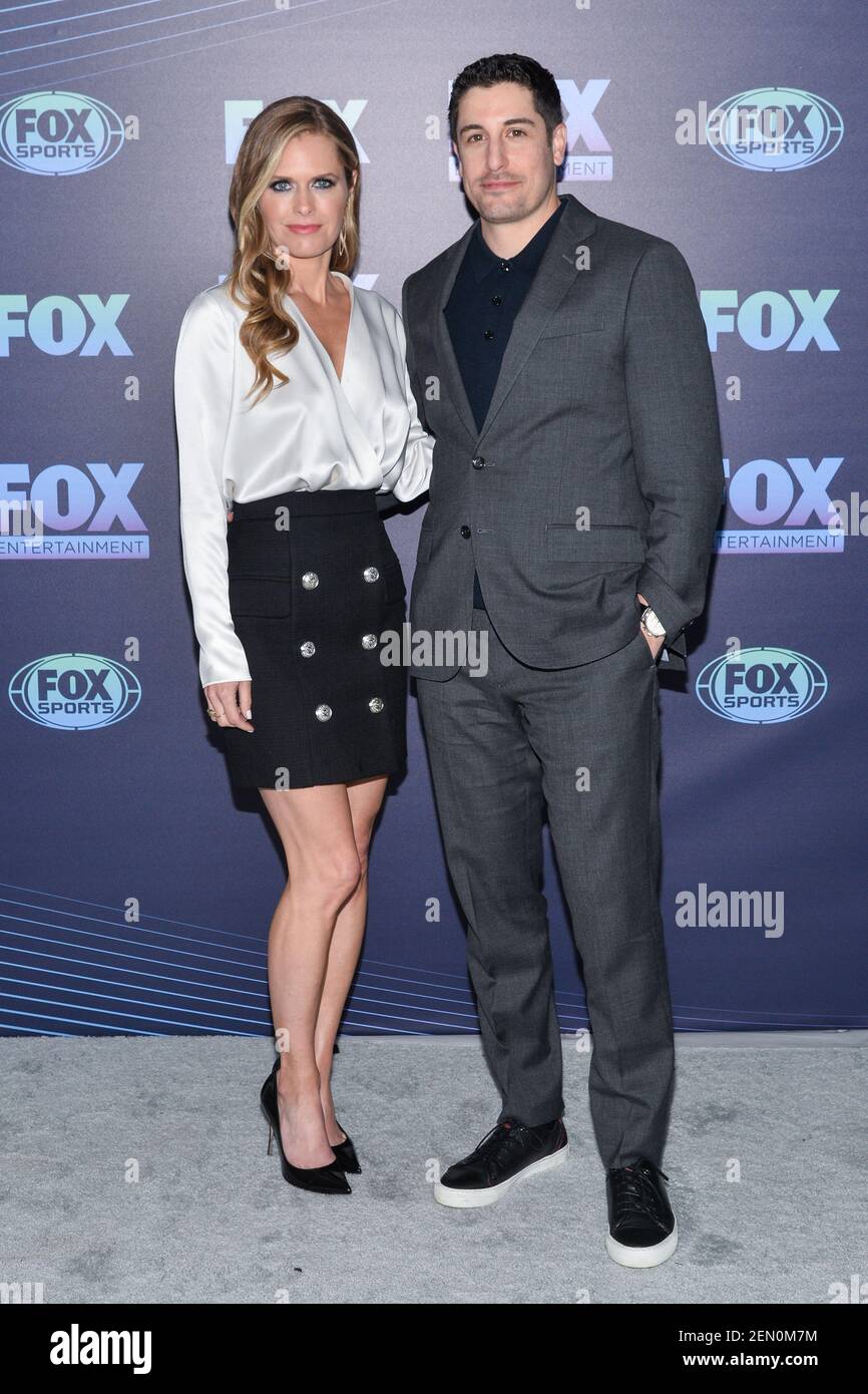 NEW YORK - MAY 13: Maggie Lawson and Jason Biggs attends the Fox 2019 ...
