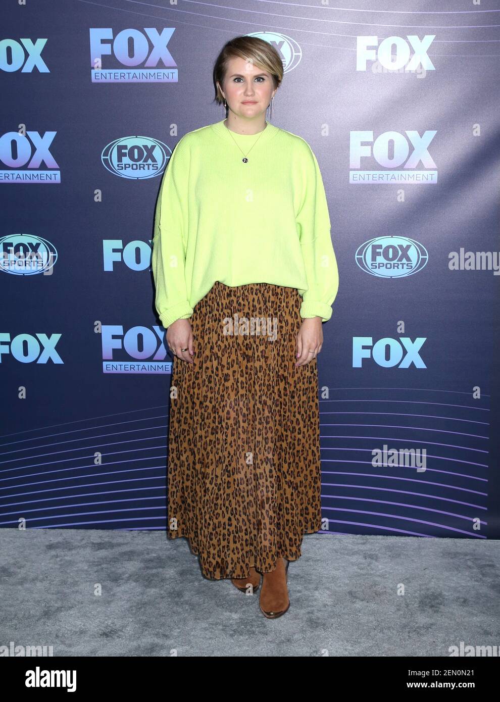 Jillian Bell attending Fox Networks Upfront in New York Stock Photo - Alamy