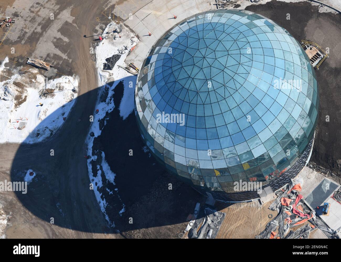 Mount Pleasant, Wisconsin, USA. 25th Feb, 2021. The Foxconn campus in the Village of Mount ...